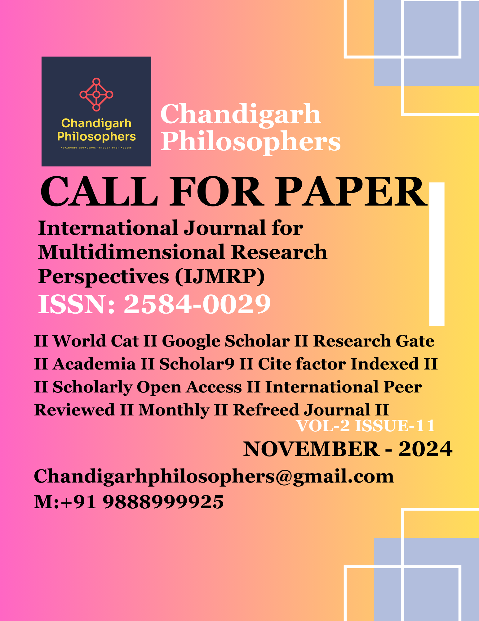 Vol. 2 No. 11 (2024) | International Journal for Multidimensional ...